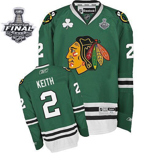 Duncan Keith Green Authentic Stanley Cup Finals Jersey - Blackhawks Shop